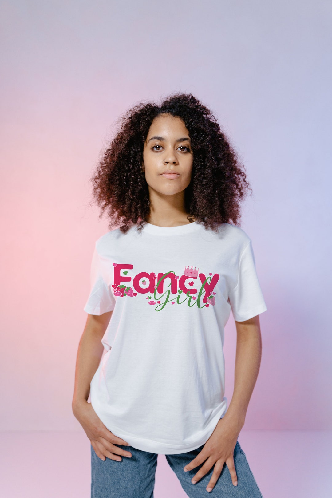 Clip Art Typography Digital Download PNG SVG Fancy Girl , Stickers and ...