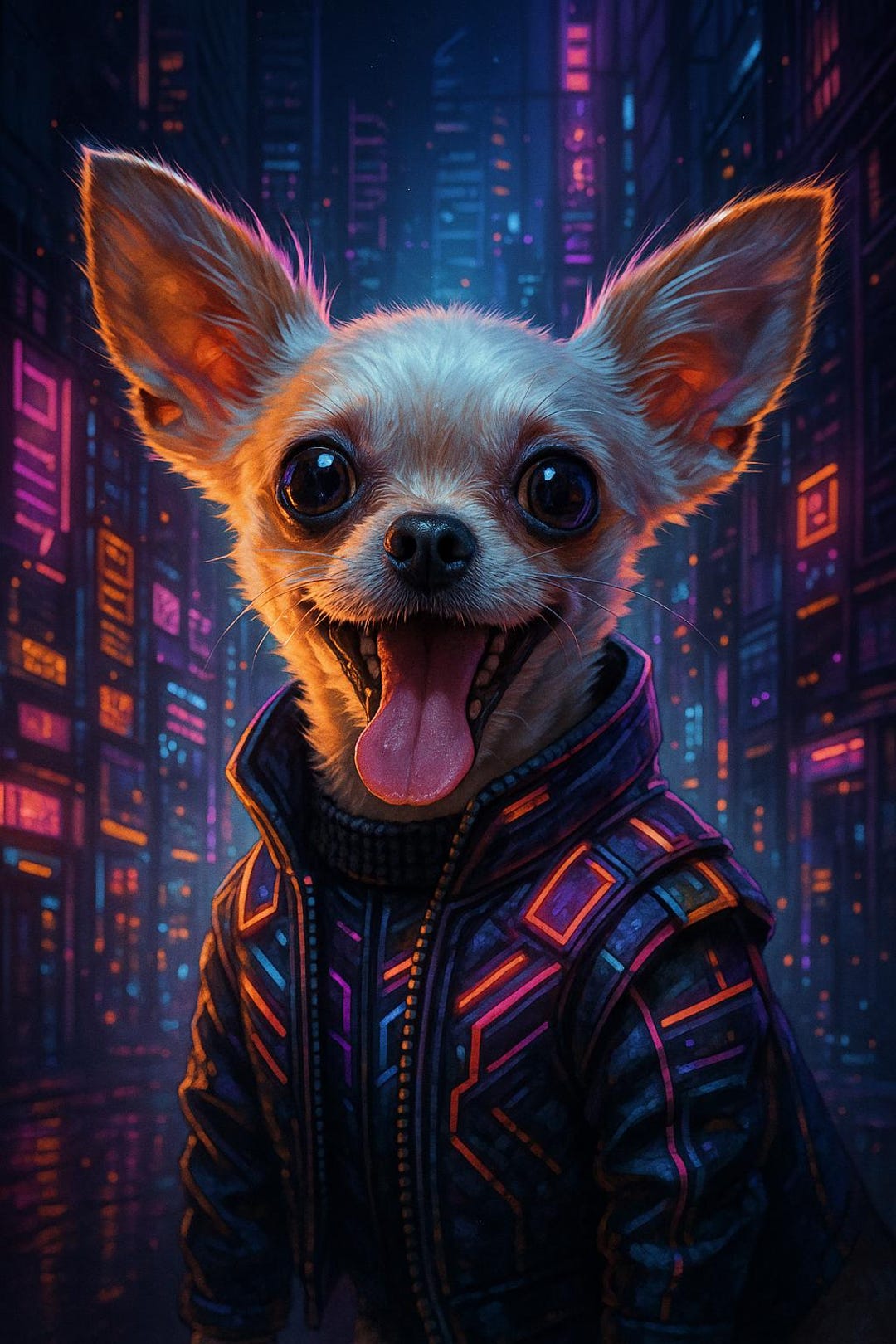 Custom Fantasy Pet Portrait | Pet Art Print | Wizard Cat, Cyberpunk Dog ...