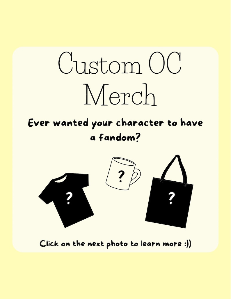 Custom OC Merch - Etsy