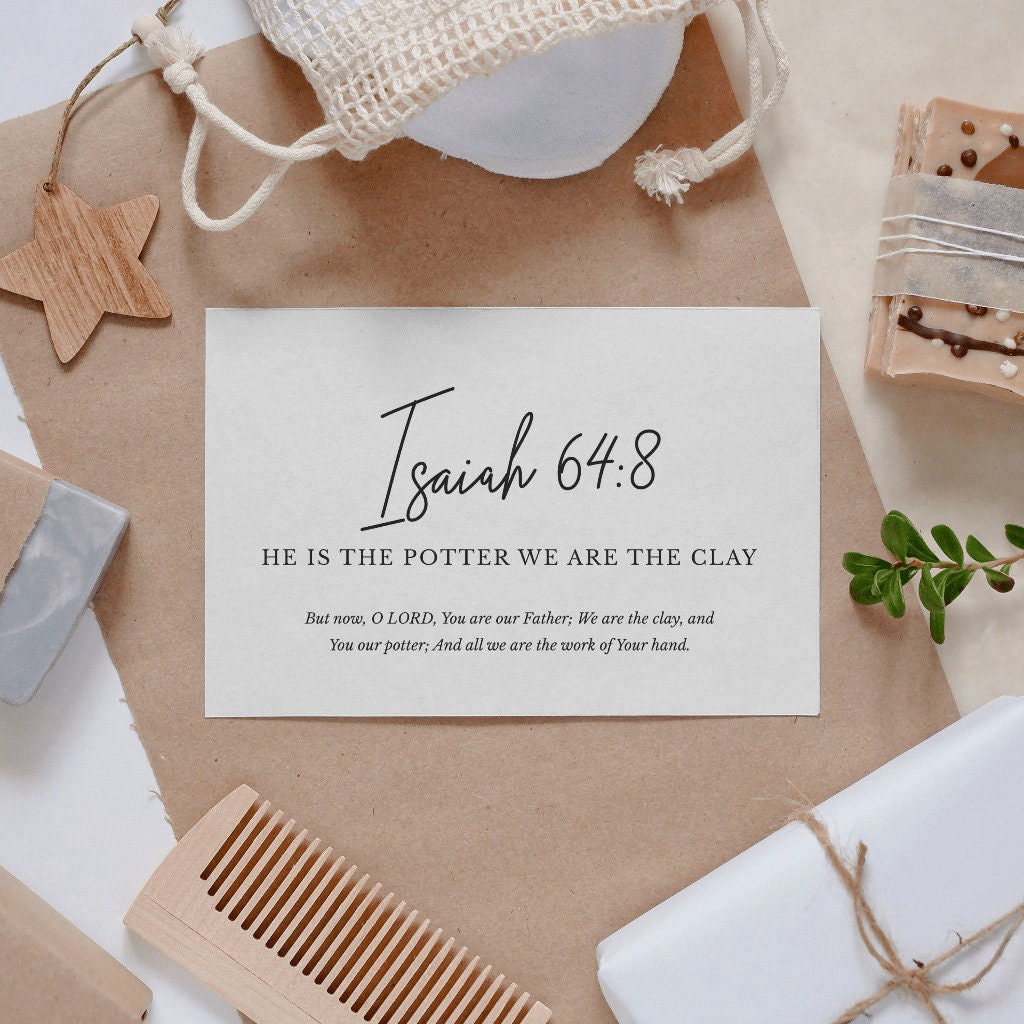 Digital Download Bible Verse of Isaiah 64:8 Christian Wall Art Print ...