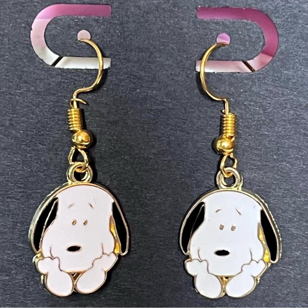 Peanuts Snoopy Earrings - Etsy