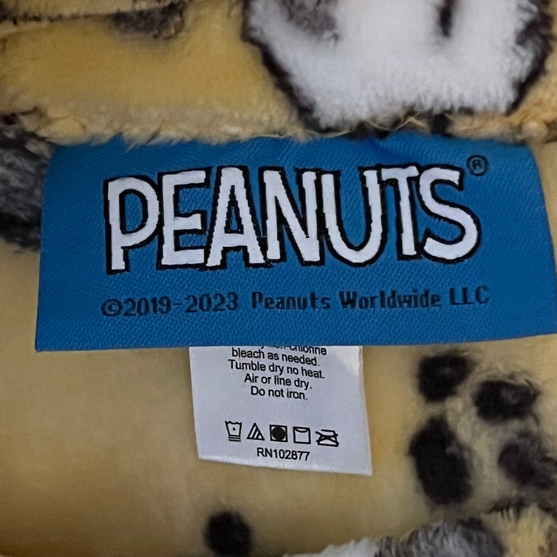 Peanuts Snoopy Yellow Throw Blanket - Etsy