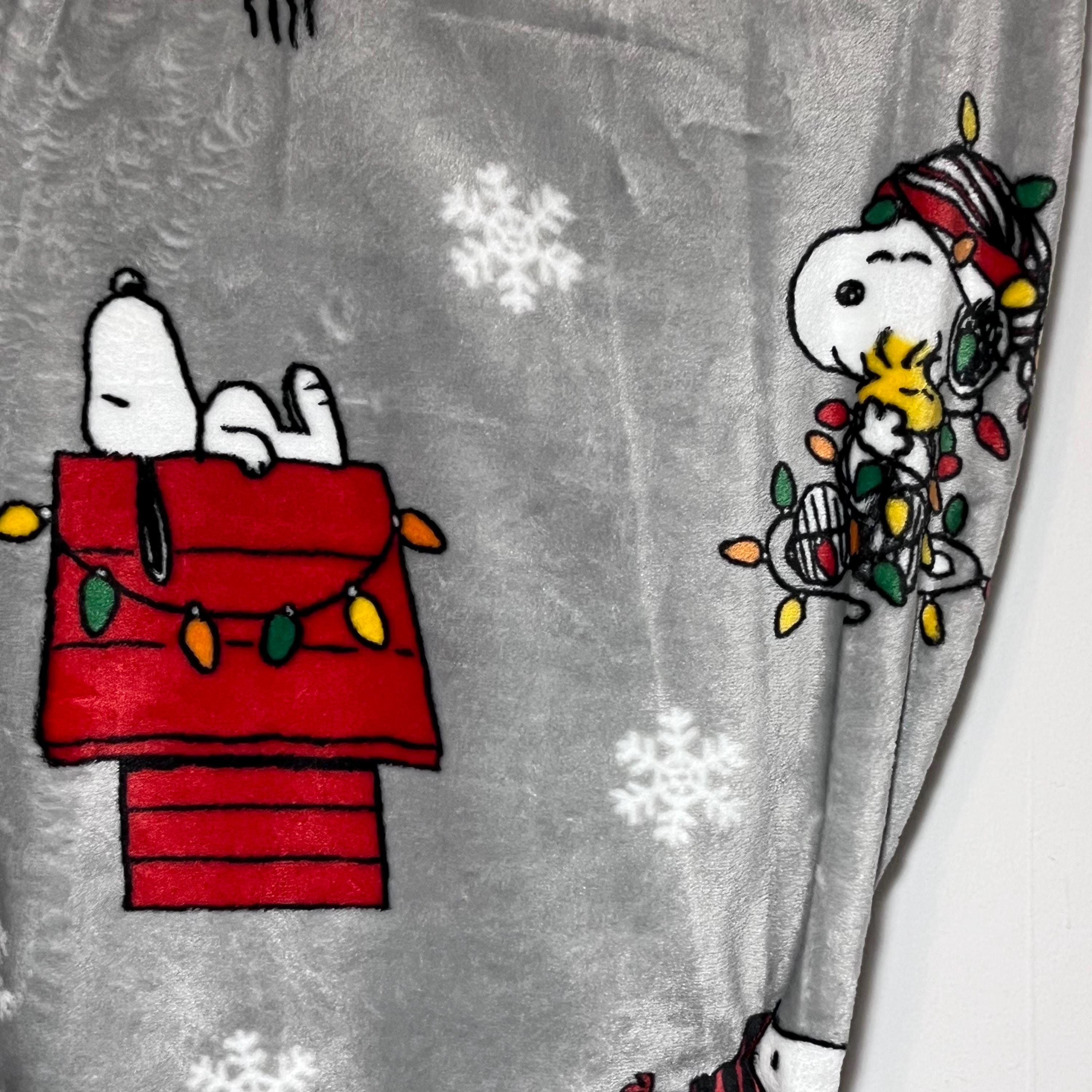 Peanuts Snoopy and Woodstock Sleigh Ride Blanket Throw - Etsy