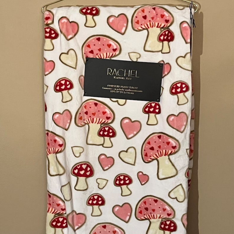Rachel Roy Mushroom Blanket Throw - Etsy
