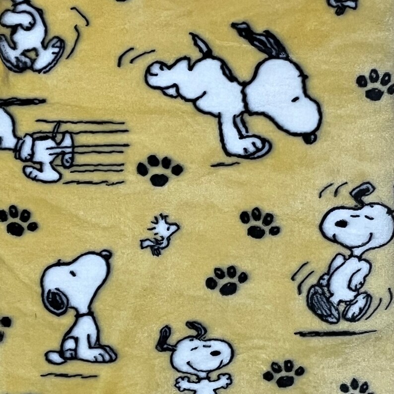 Peanuts Snoopy Yellow Throw Blanket - Etsy