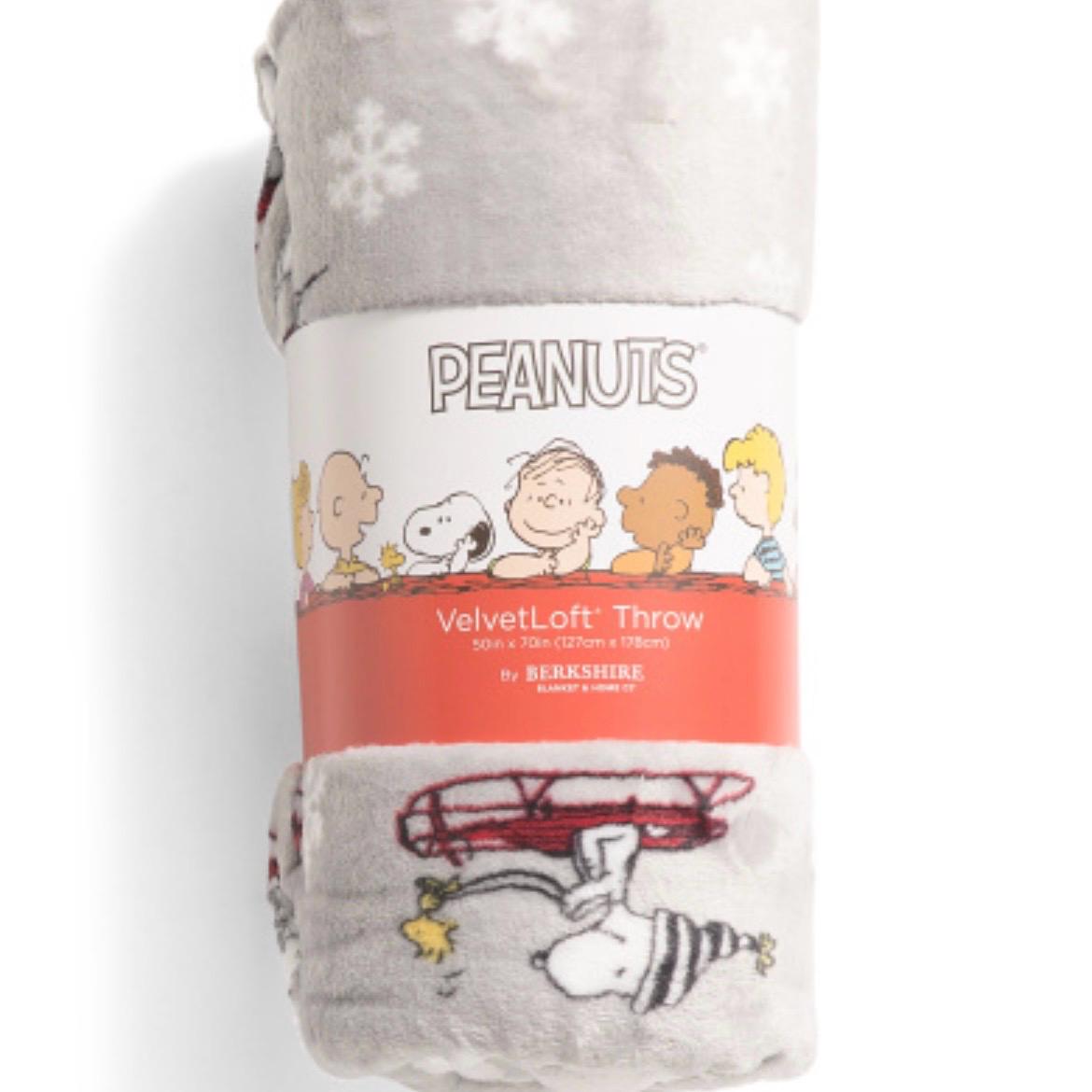 Peanuts Snoopy and Woodstock Sleigh Ride Blanket Throw - Etsy