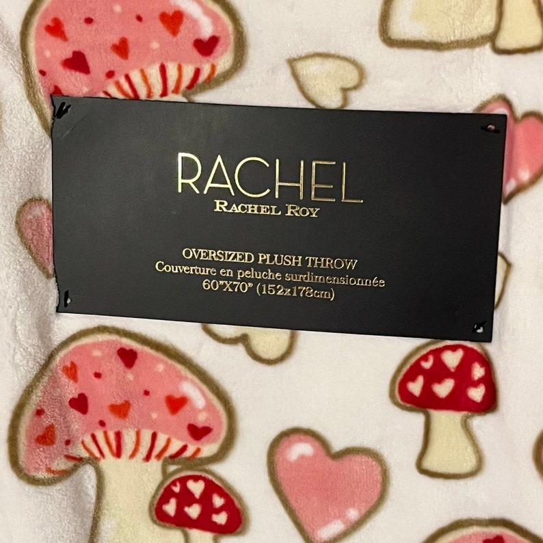 Rachel Roy Mushroom Blanket Throw - Etsy