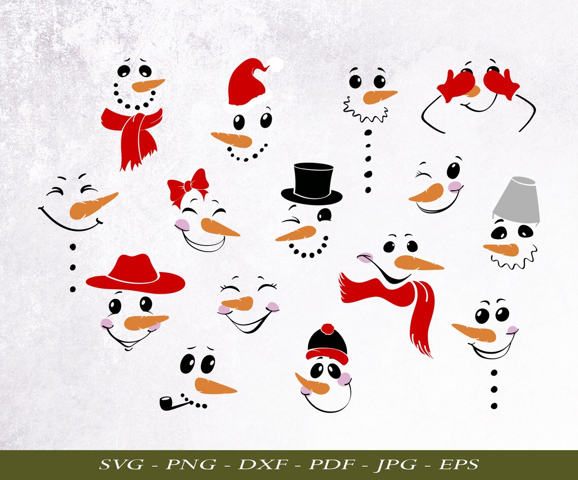 Snowman Svg Bundle, Snowman Clipart, Snowman Laser Cut for Cricut ...