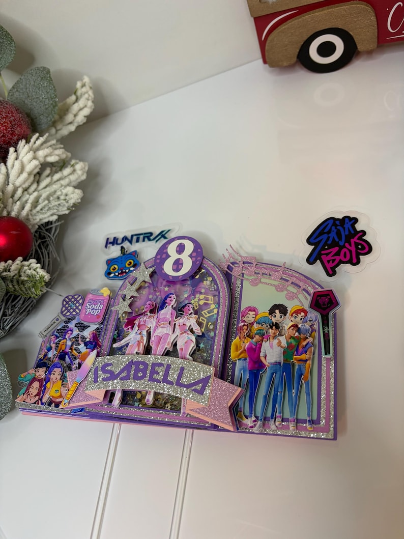 Custom K-pop Birthday Cake Topper, Personalized Name & Age, Shaker Cake ...