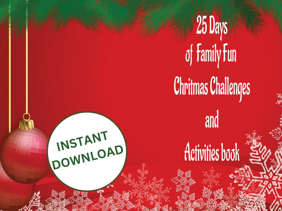 Christmas Advent Calendar Activity Book - Etsy
