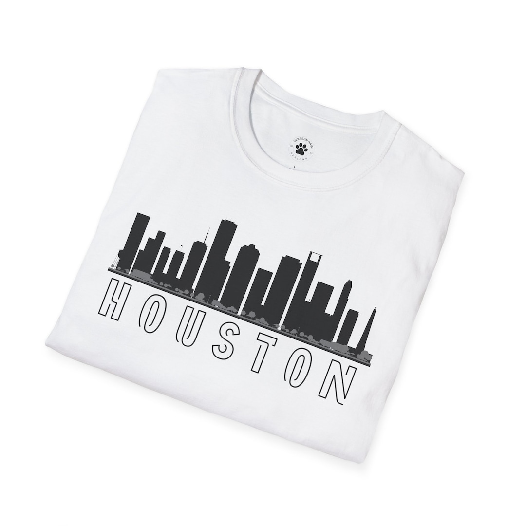 Houston Skyline T-shirt, Houston Shirt, Houston T-shirt, Skyline T ...