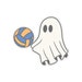 Volleyball Ghost Sticker, Ghost Playing Volleyball Sticker, Volleyball ...