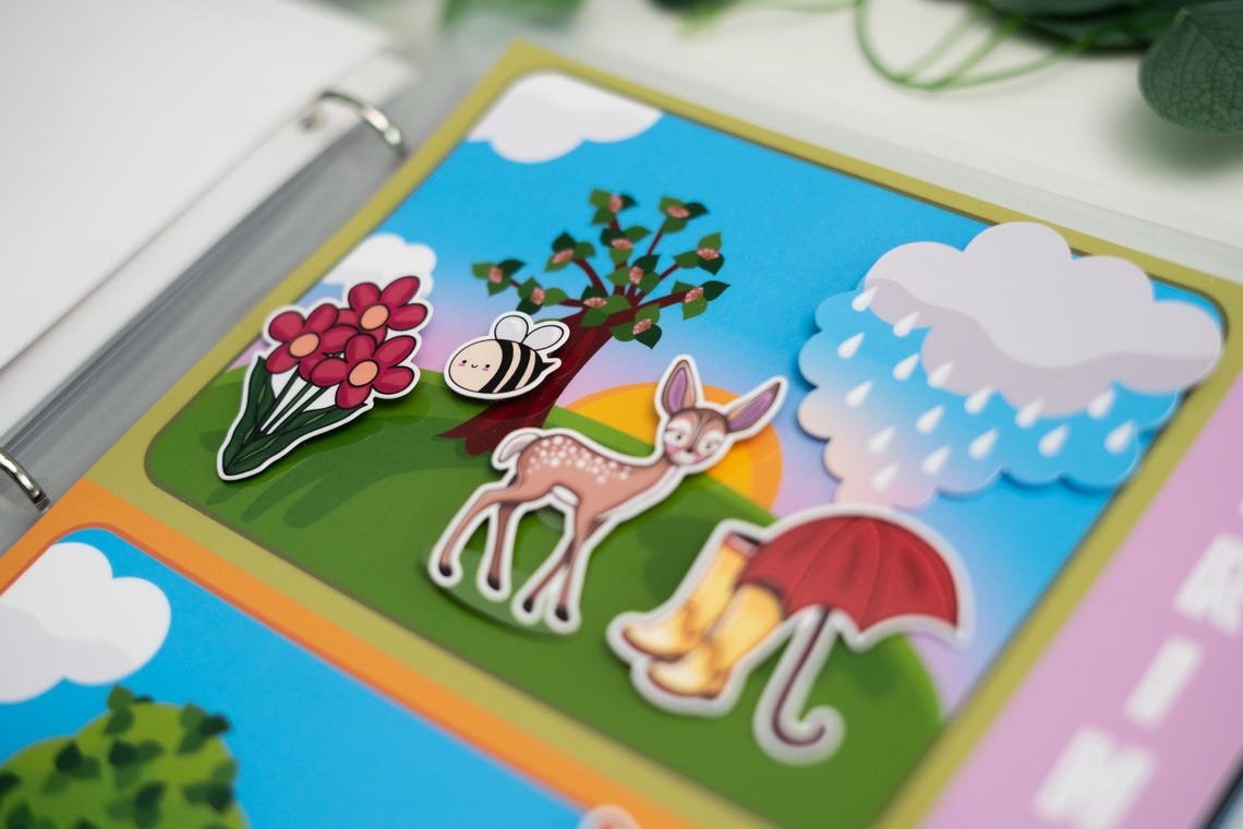 Seasons Sorting Game for Preschool – Weather & Clothing Match Activity ...