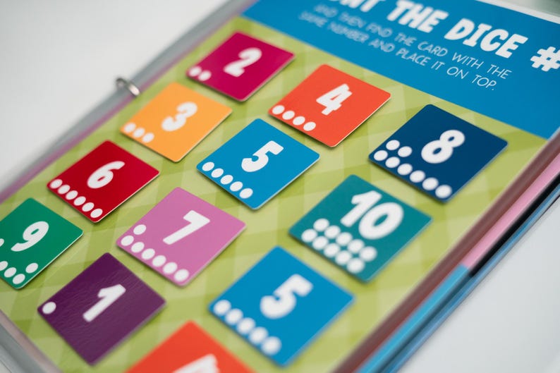 Dice Counting Game | Toddler Number Matching (PDF) - Etsy Australia