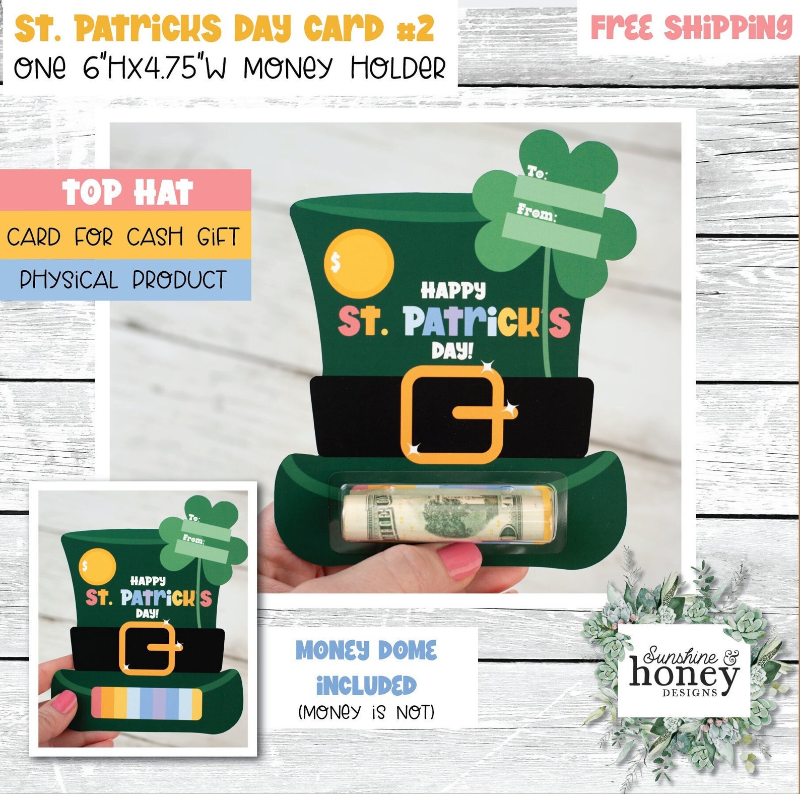 Gift St Patrick's Day Money Holder St Patrick's Day Money Card Gift St ...