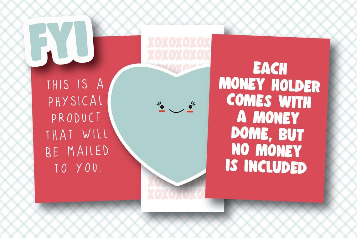 Gift Valentine Money Holder Valentine Money Card Gift Valentine Teen ...