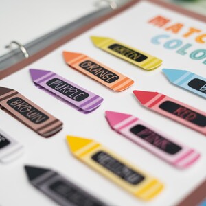 Crayon Color Matching Game – Printable Preschool Activity PDF | Match ...
