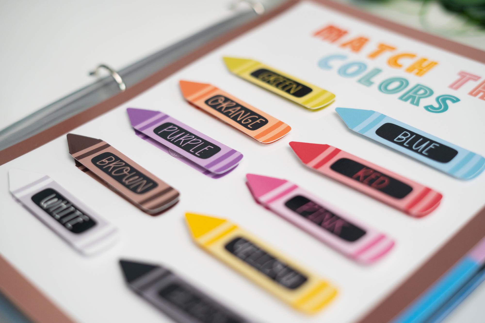 Crayon Color Matching Game – Printable Preschool Activity PDF | Match ...