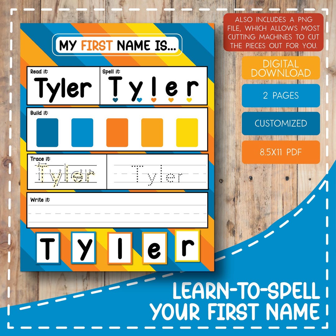 Custom Name Learning Page – Personalized Preschool Name Practice | PDF ...