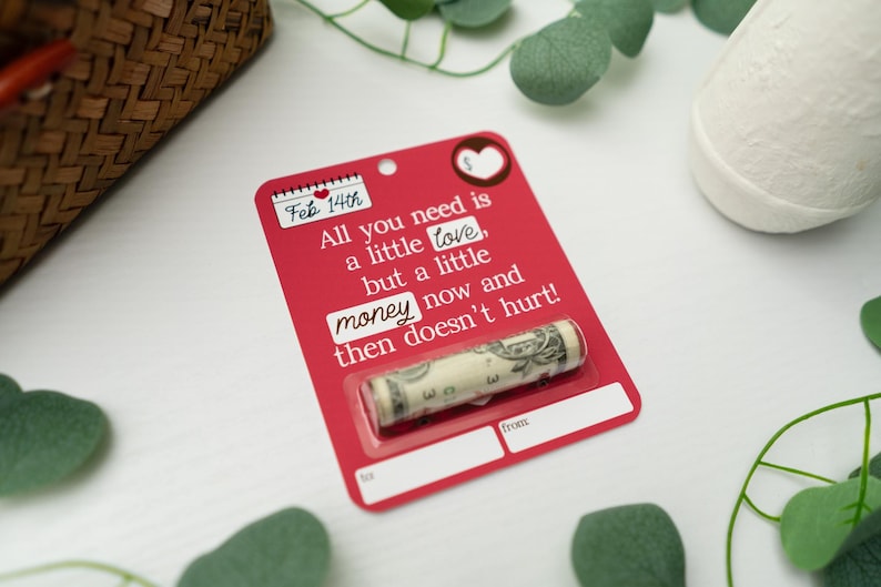 Gift Valentine Money Holder Valentine Money Card Gift Valentine Teen ...