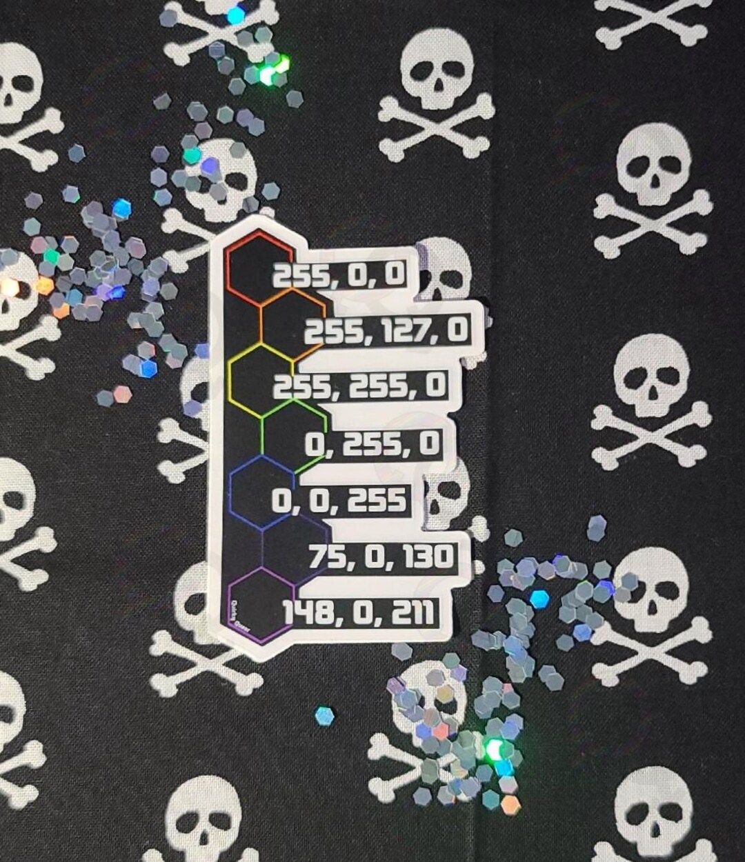 RGB Values Pride Sticker Rainbow Honeycomb LGBTQIA Clear Stickers - Etsy