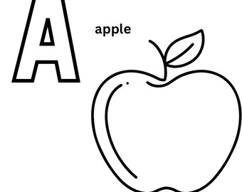 Abc Coloring Alphabet - Etsy