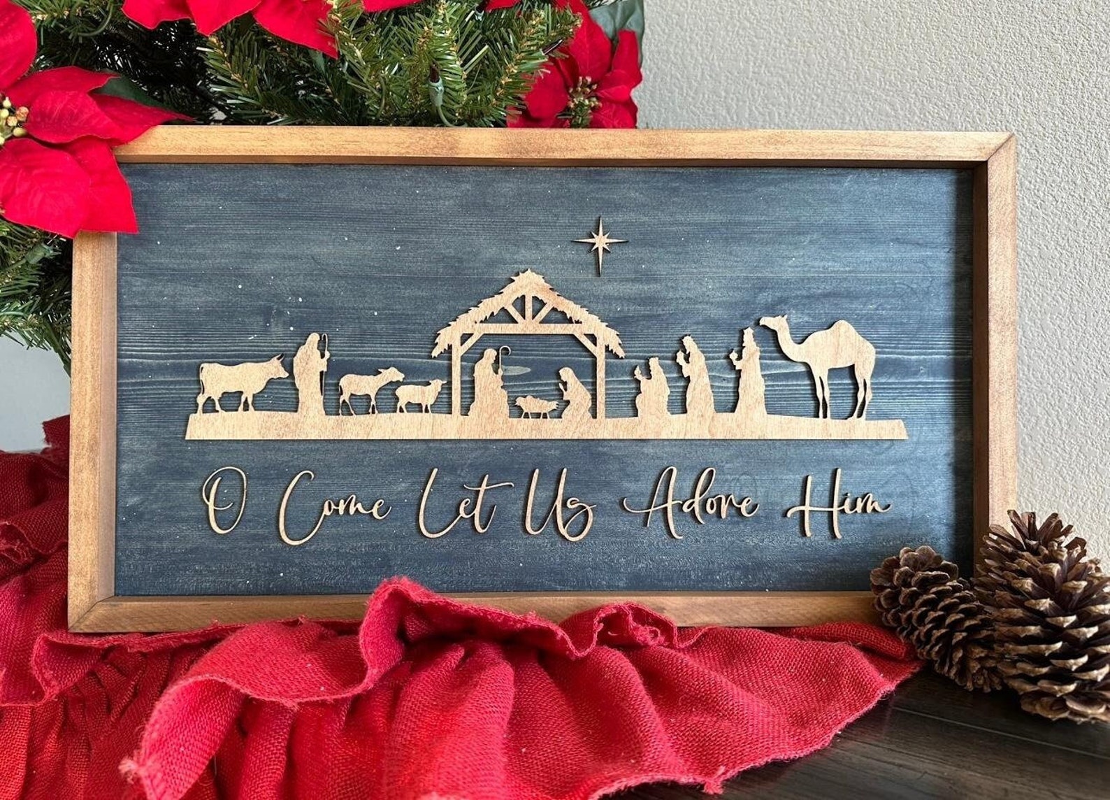 Christmas Nativity Sign - Etsy