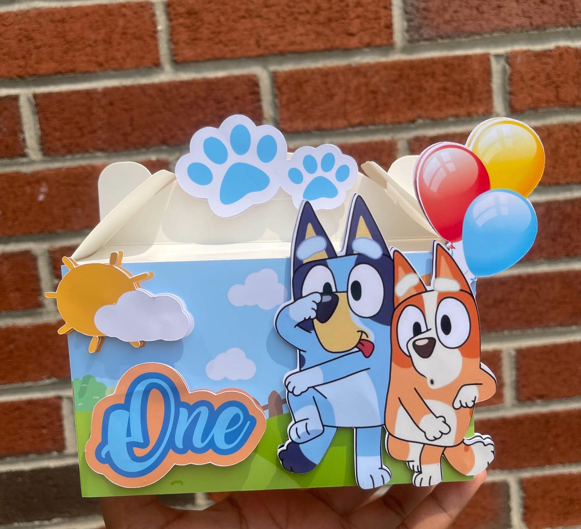 Bluey Gable Box / Party Favor - Etsy