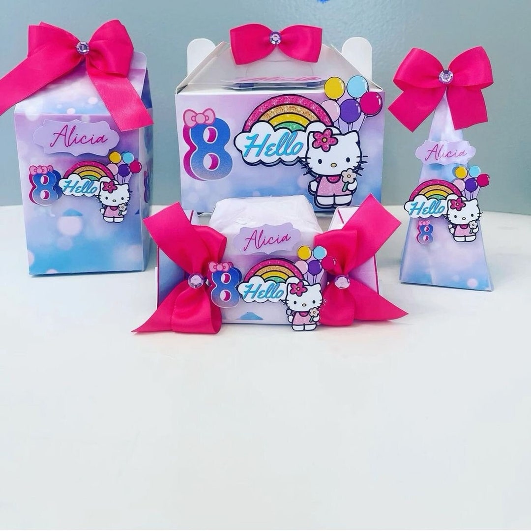 12 Hello Kitty Favor Box - Etsy
