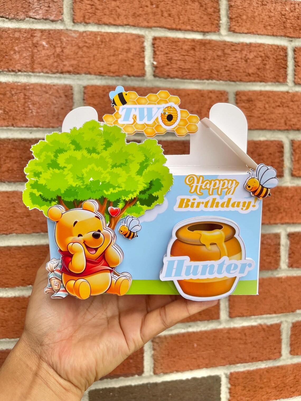 Winnie the Pooh /favor Box / Gable Box - Etsy