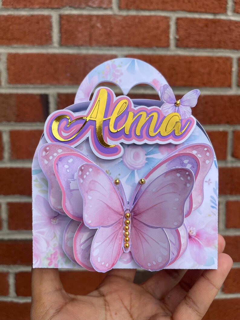 Fairy Tale / Butterfly / Gable Box / Candy Box - Etsy