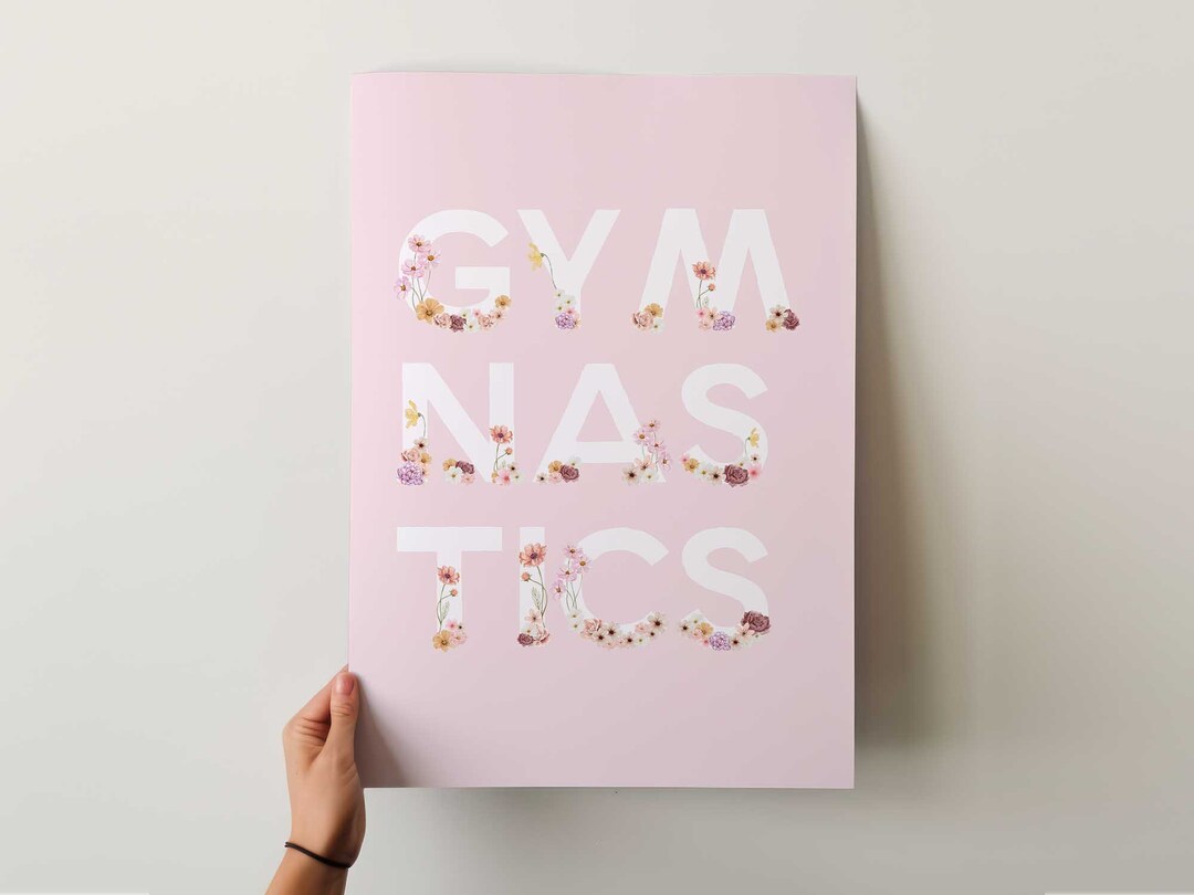 Gymnastics Digital Art Print, Printable Poster, Gymnastics Home Decor ...