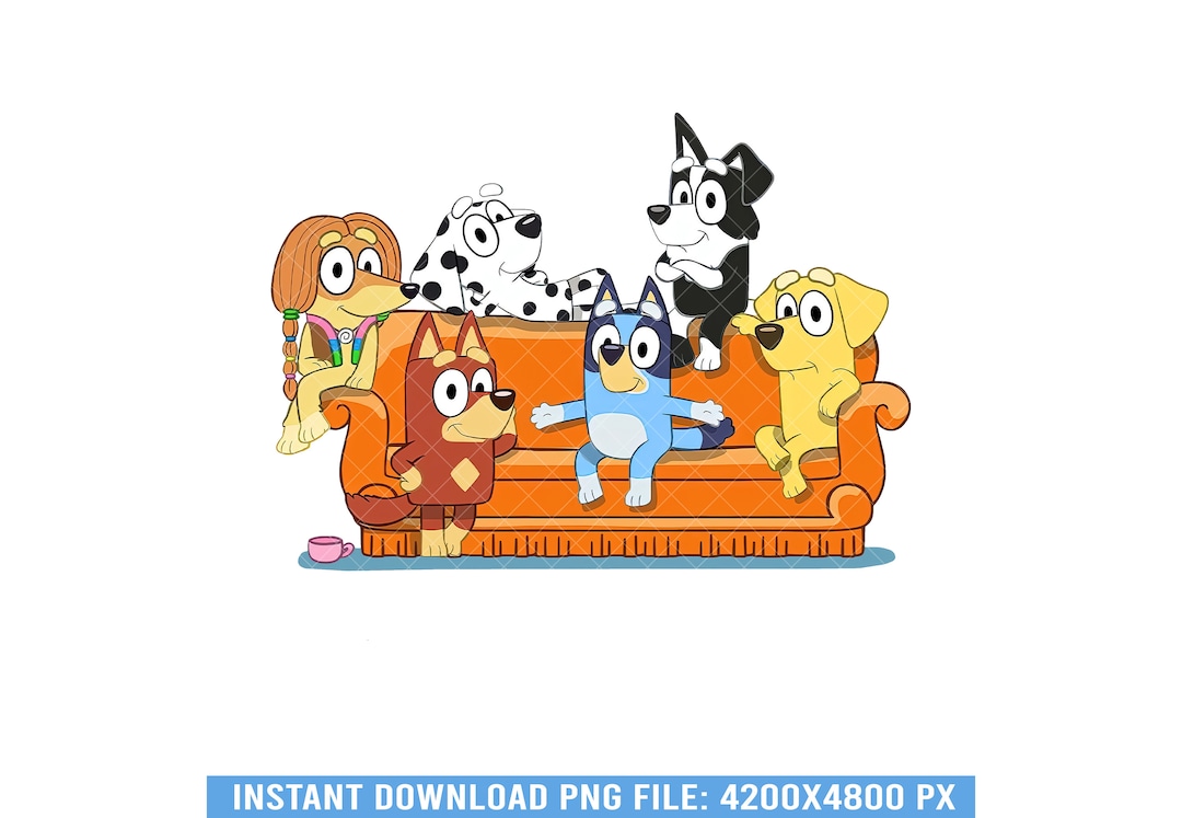 Bluey Bingo Friends Png Bluey Bingo Png Bluey Friends Png - Etsy