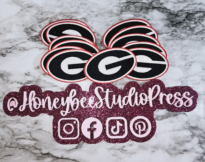 UGA Bulldogs Sic em Iron on Patch Football Patch Dawgs Georgia - Etsy