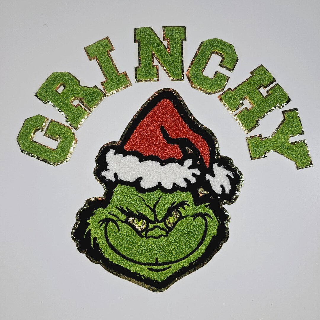 Feeling Grinchy Customize Your Gear With This Chenille Iron-on Patch ...