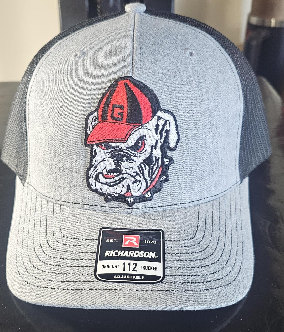 Georgia Bulldogs Richardson 112 Trucker Hat With Embroidered Retro UGA Dog Patch - Etsy