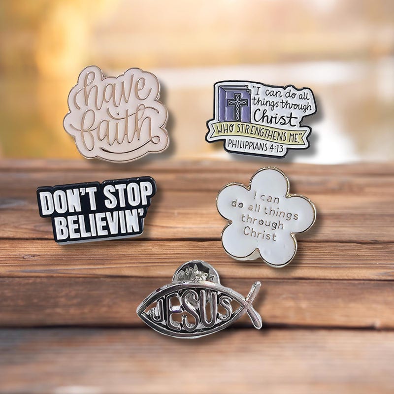 Christian Pins - Etsy