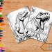 Dino Delight: Roaring Adventures in the Dinosaur Coloring Book 26 Pages ...