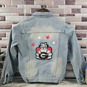 Show Your Bulldog Pride: UGA Hairy Dawg Toddler & Youth Custom Denim ...