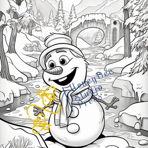 Arctic Wonders: Polar Bear & Snowman Winter Coloring Book for Kids 30 ...