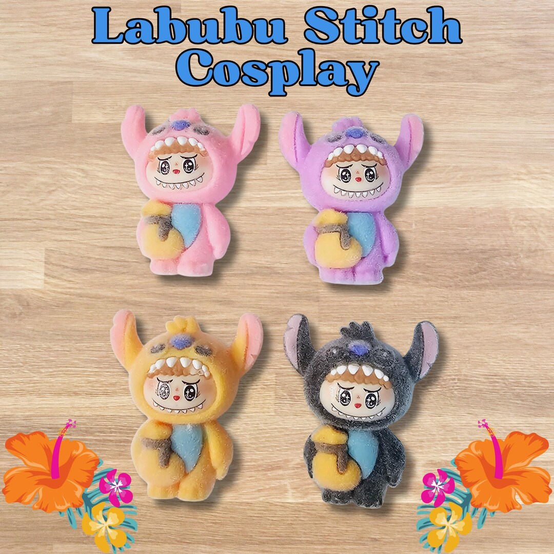 Labubu Inspired Monster Figure: Cosplay Stitch Pendant, Pen Topper or ...