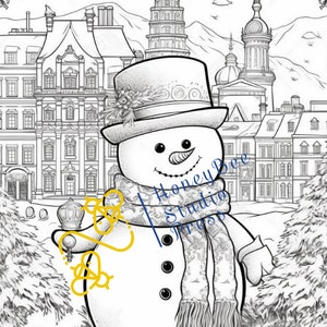 Arctic Wonders: Polar Bear & Snowman Winter Coloring Book for Kids 30 ...