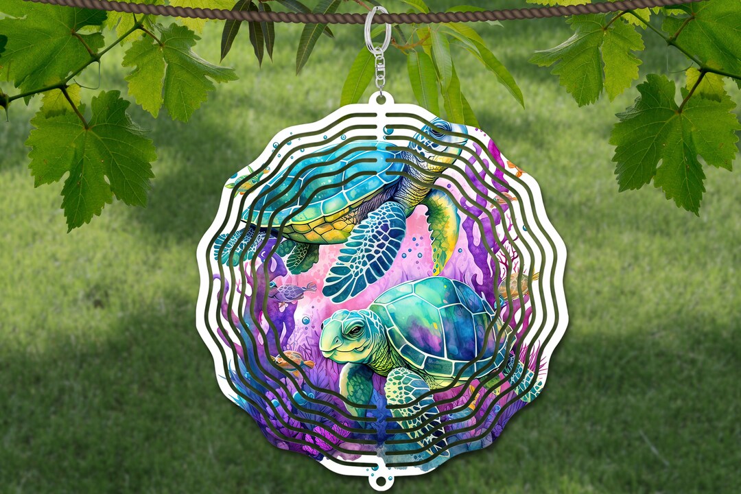 Watercolor Animal Wind Spinners Add a Splash of Color and Movement to ...