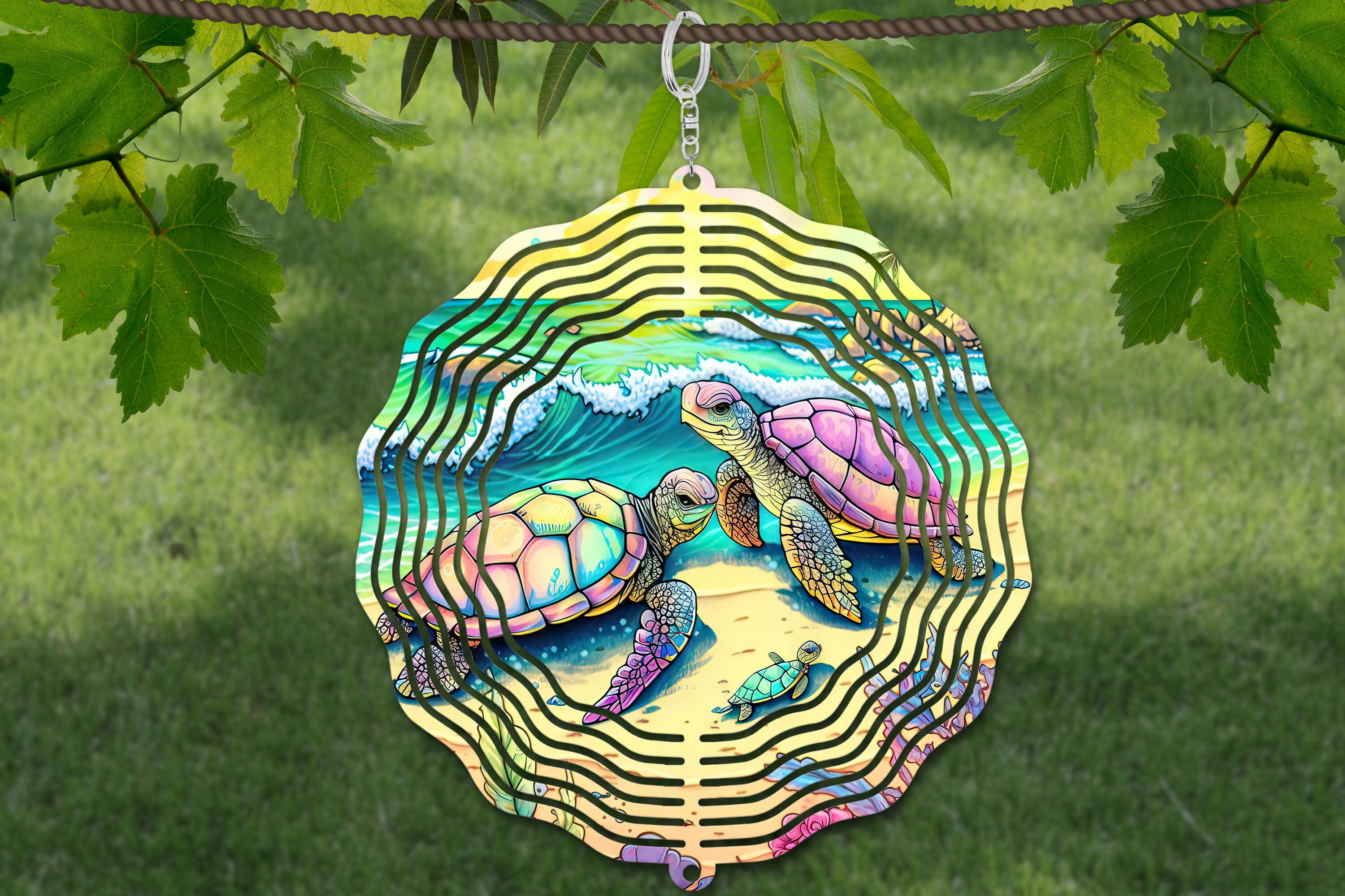 Watercolor Animal Wind Spinners Add a Splash of Color and Movement to ...