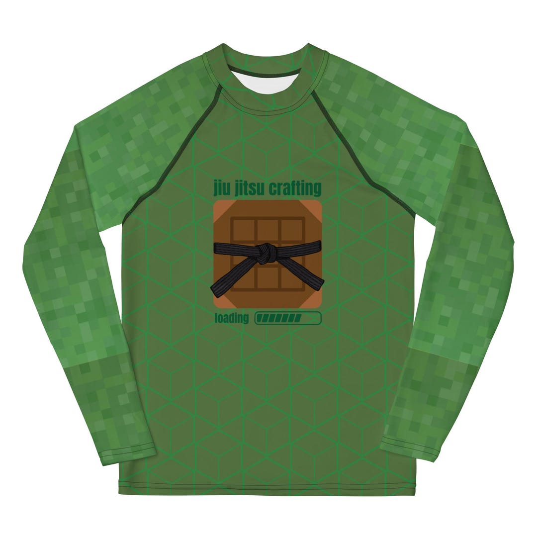 Kids/youth Rash Guard, Master Crafting Black Belt Rash Guard, Fun Rash ...
