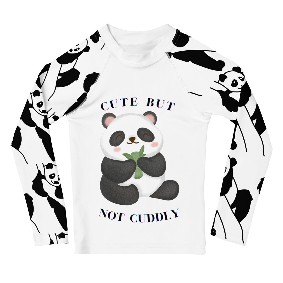 Youth Rash Guard, Cute but Not Cuddly Girl's Rash Guard, Fun Rash Guard ...