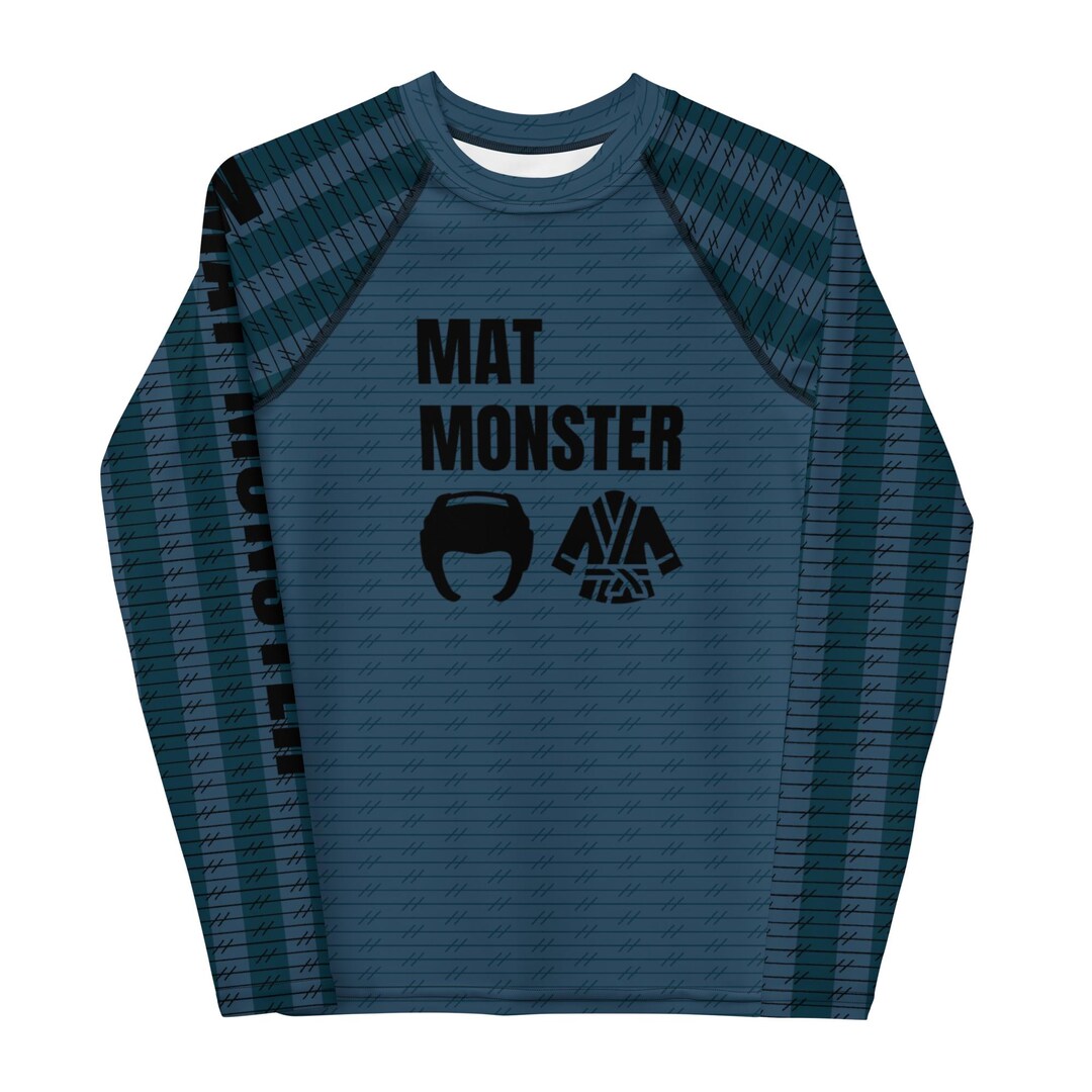 Kids/youth Rash Guard, Mat Monster Youth Rash Guard, Fun Rash Guard ...