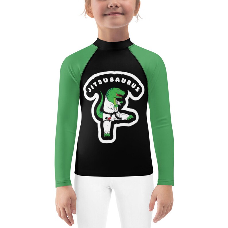 Kids Rash Guard, Jitsusaurus Jiu Jitsu Kids Rash Guard, BJJ Rash Guard ...
