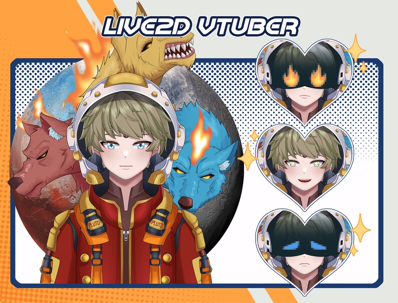 Live2d Vtuber Model Commission | Vtuber Commission | Vtuber Ready to Rig | Vtuber Design ...