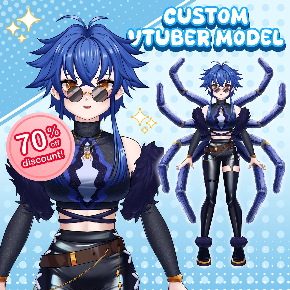 Live2d Vtuber Model Commission | Vtuber Commission | Vtuber Ready to ...